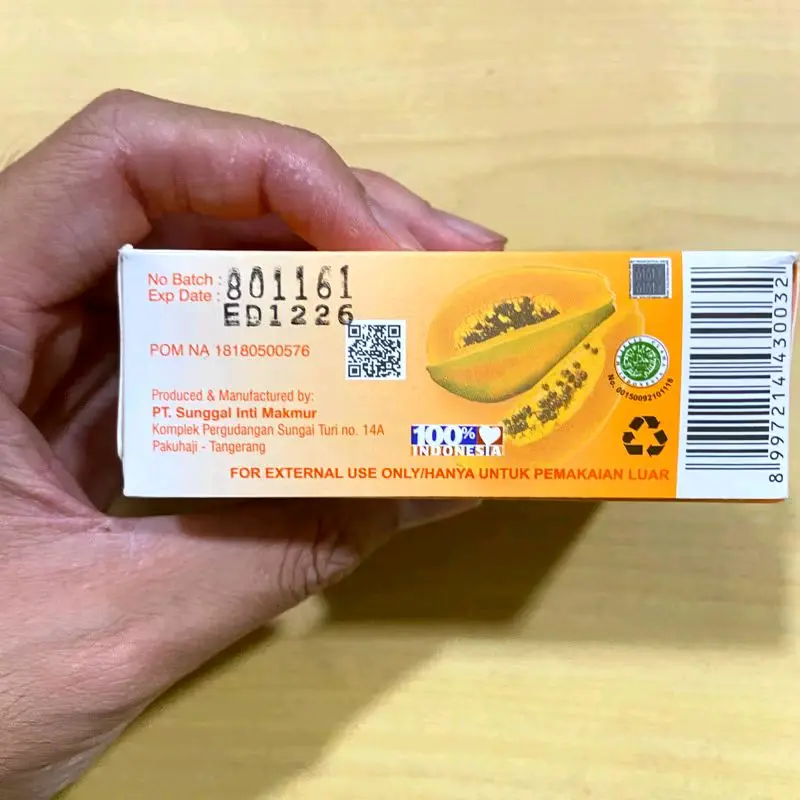 sabun batang,sabun papaya ORIGINAL 100% sabun BRIGTHENING SOAP 135gr ...