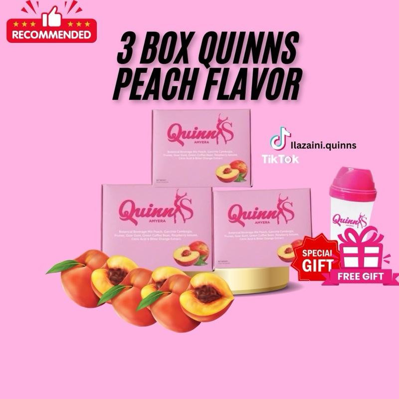 QUINNS PEACH 3BOX AMYERA POWDER DRINK WATER - TikTok Shop Malaysia