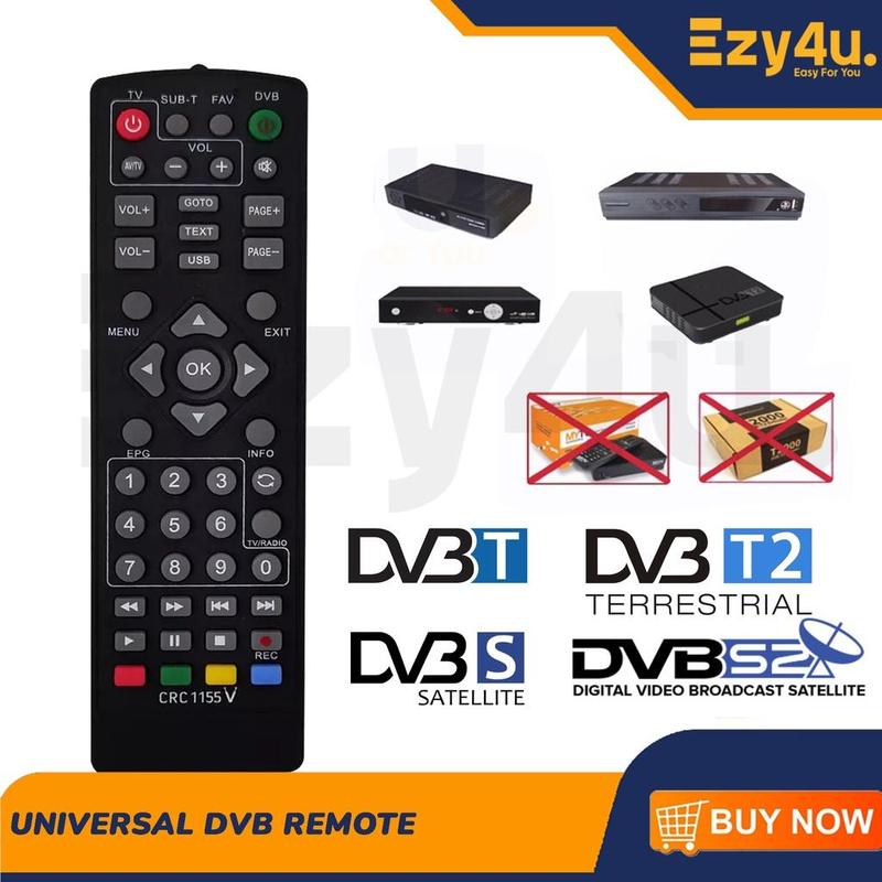 Remote DVB-T2 DVBT2 S2 K3 K2 Remote Control for decoder digital ...