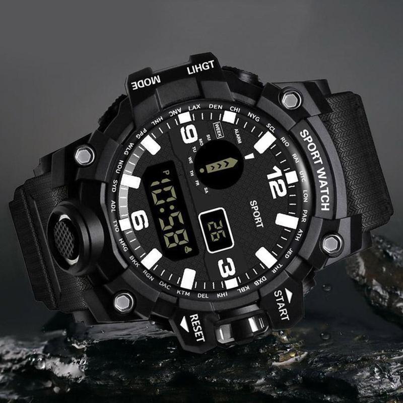 Jam tangan digital fesyen untuk lelaki, jam tangan kalis air - TikTok ...