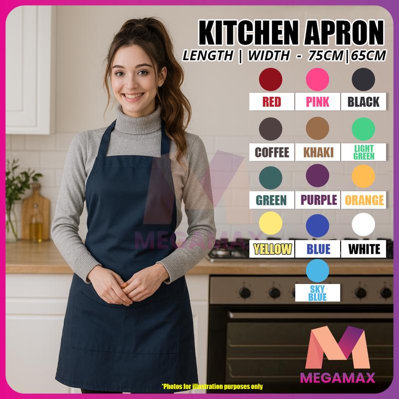 Apron Leher Gantung Apron Keseluruhan Murah | Apron Dapur | Apron Chef ...