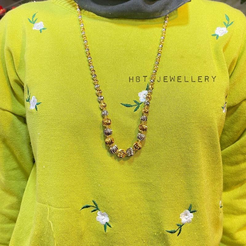 Rantai Leher Boba Perut Ular 70cm Free Cop Emas Jewelry Necklaces ...