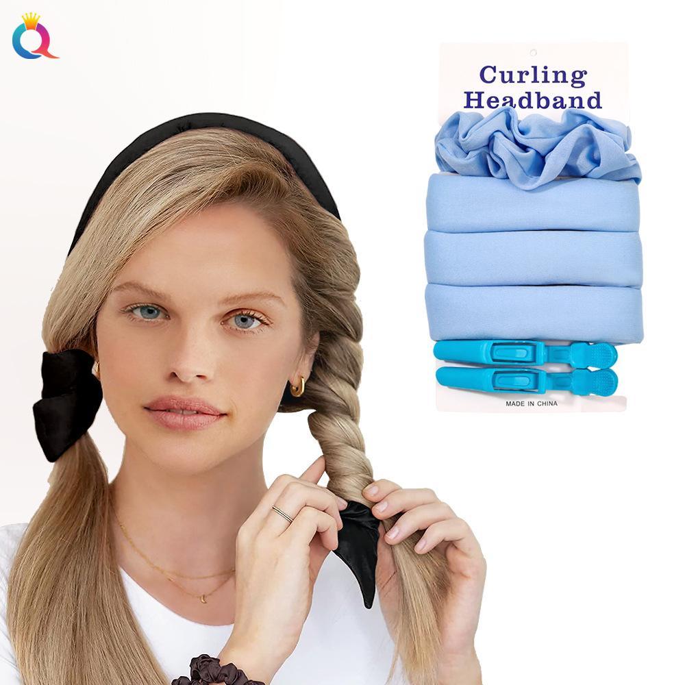 Heat Less Lazy Curler Silk Curling Rod Rollers Sleeping Soft Curl Bar ...