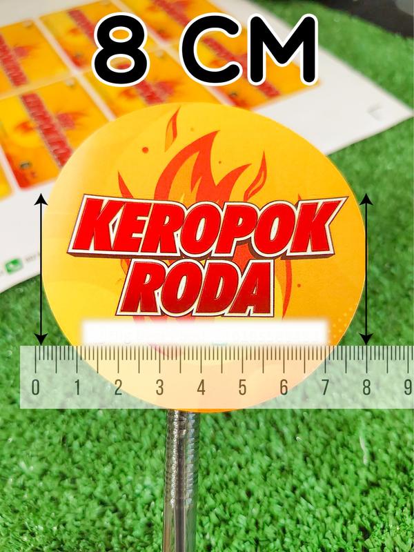 8cm Sticker Produk | Sticker Makanan | Label Produk | Mirrorcoat ...