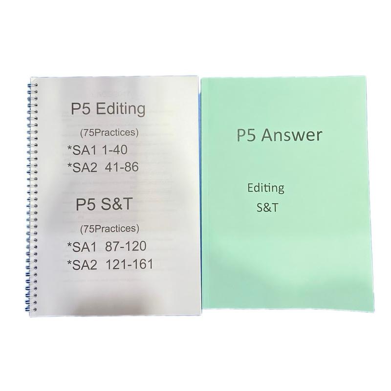 P5 Editing + P5 S&T practice paper - TikTok Shop Singapore