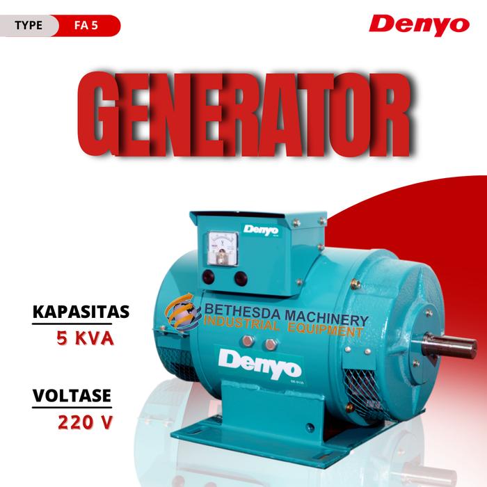 Jual Generator FA 3 / Alternator Denyo 3 KVA 2400 watt 220V - Kota ...