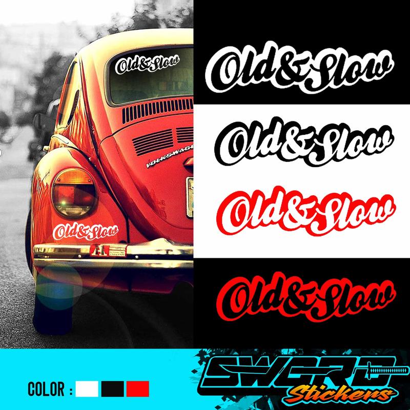 OLD&SLOW STICKER / STIKER KERETA / CAR STICKER / KERETA LAMA - TikTok ...