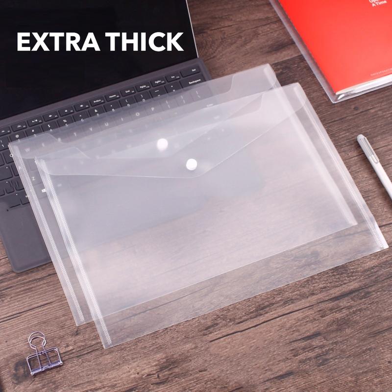 Poket Fail Butang Transparan Ekstra Tebal 0.18mm untuk Sekolah - TikTok ...