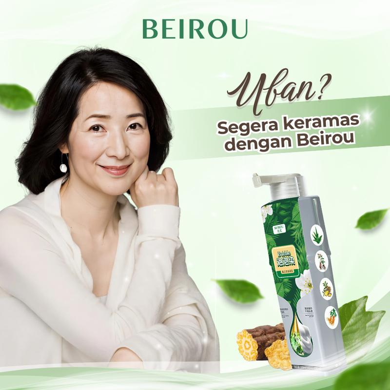 Shampo Pewarna Rambut Beirou (200ml) - Menghitamkan Rambut Dengan ...
