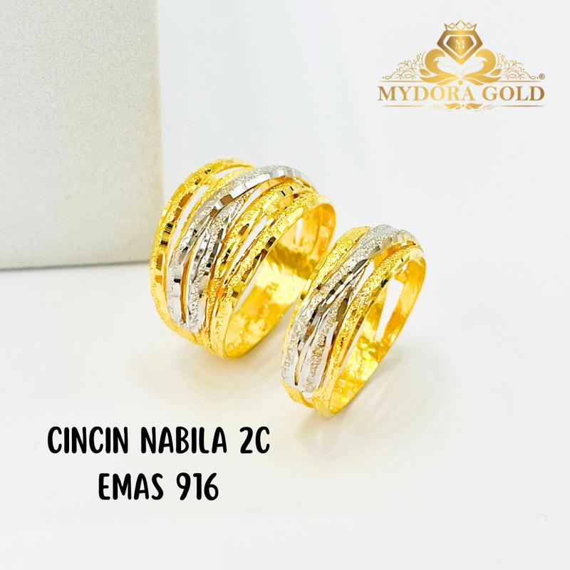 MYDORA Cincin Nabila 2C l EMAS 916/22K - TikTok Shop Malaysia