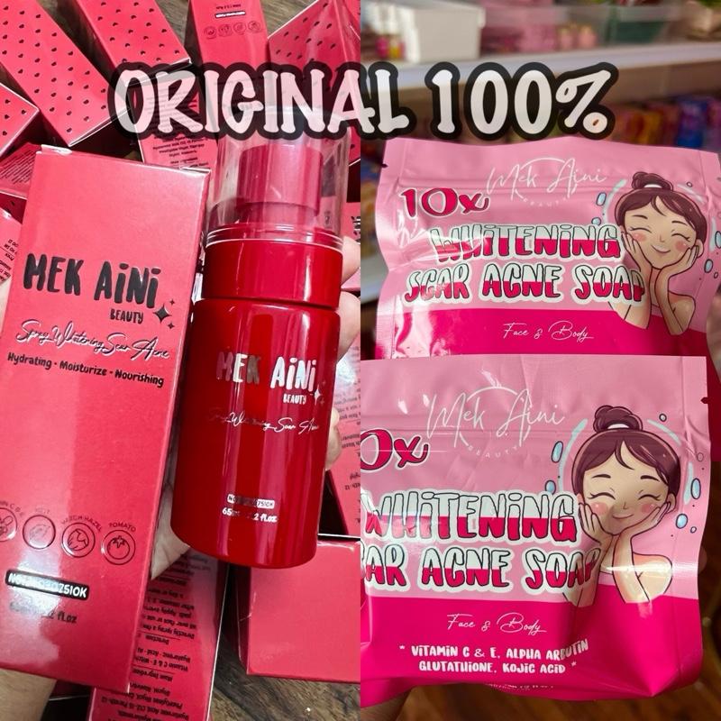 Sabun Jerawat Spray Mek Aini | Whitening Scar | Sabun Melembabkan ...