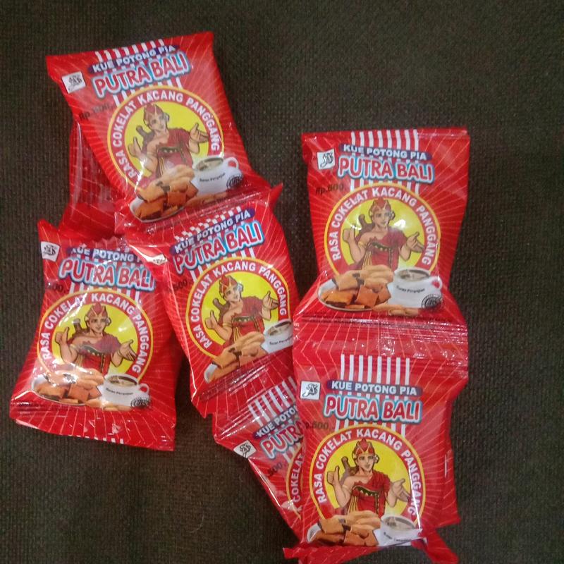 Jajan jadul putra bali 10pcs/Putra bali 10*5g/kue pia potong putra bali ...