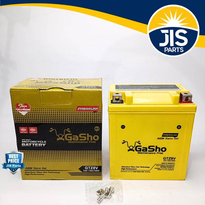 Jual AKI ACCU GaSho ASTRA KERING GTZ8V R25 MT25 X MAX CBR 250 KLX 150 ...