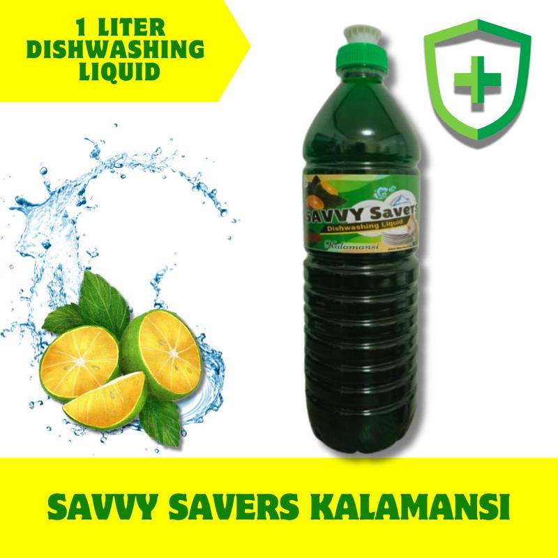 Savvy Savers Dishwashing Liquid Kalamansi 1 Liter Household Kitchen - TikTok Shop Philippines
