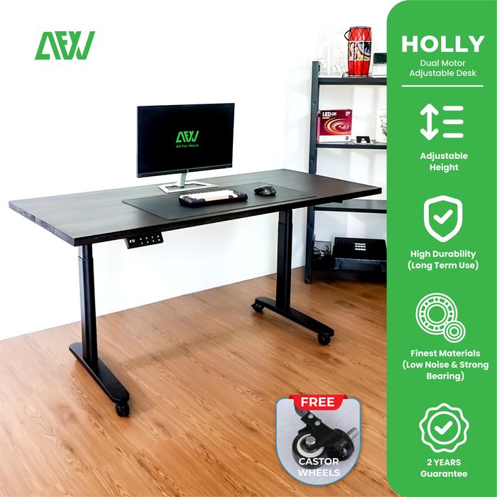 Promo All For Work Meja Kerja HOLLY Meja Kantor Adjustable Elektrik ...
