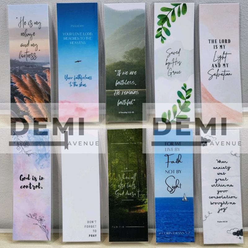 16pcs Laminated Bookmarks Bible Verse 1.5x4inches - TikTok Shop Philippines
