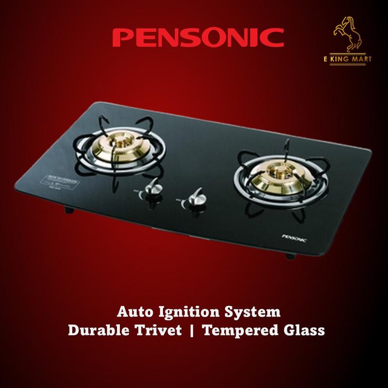 Pensonic Tempered Glass 2 Burner Stove Cooker Built-In Hob PGH422N ...