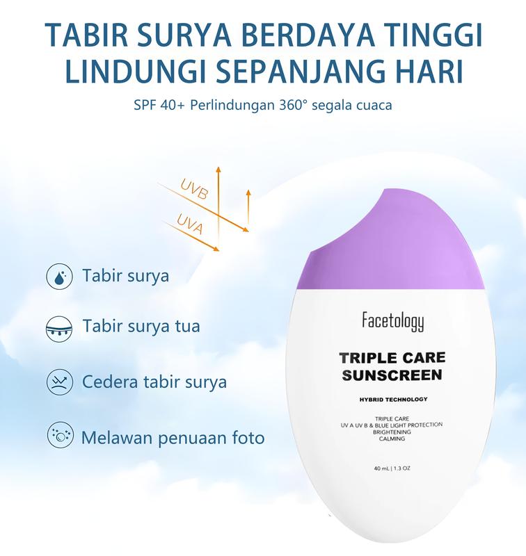 Facetology Sunscreen Triple Care Sunscreen For Acne & Oily Skin(SPF ...