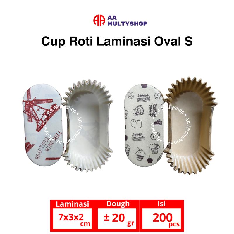 Cup Roti Oval Laminasi Kecil S | Isi 200 pcs NICOLE - Shop | Tokopedia