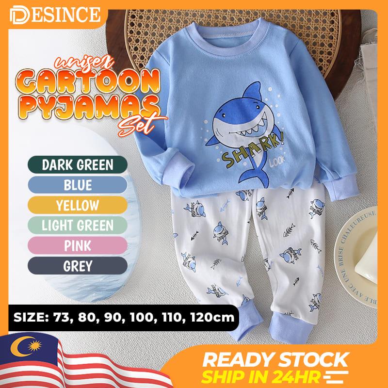 DESINCE Cartoon Pyjamas set Unisex Baju Tidur Lengan Panjang - TikTok ...