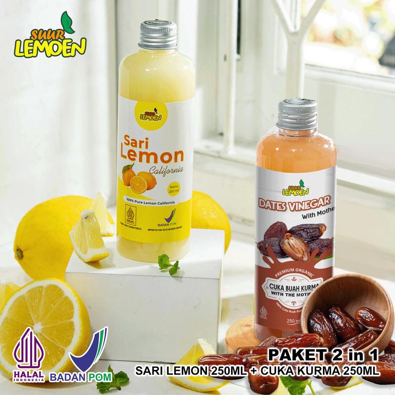 SUUR LEMOEN Paket Cuka Kurma 250ml dan Sari Lemon 250ml - SUUR - Shop ...