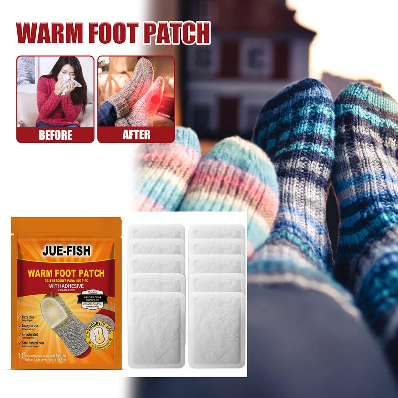 Warm Foot Patch Foot Heater With Adhesive Self Heating Foot Warmer ...