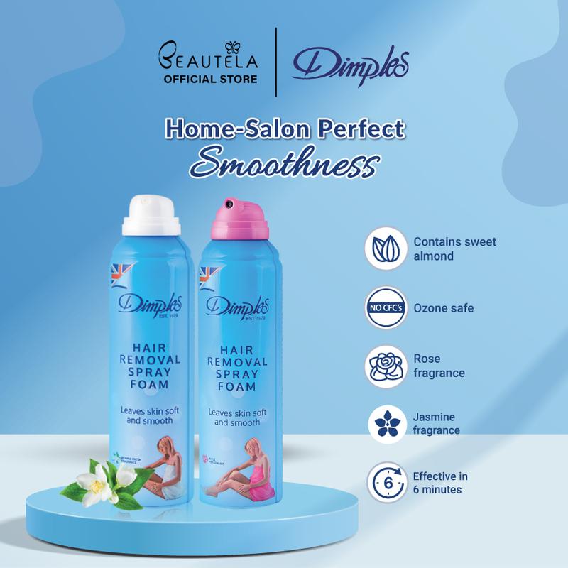 DIMPLES Hair Removal Spray Foam (Rose & Jasmine) Flavour - TikTok Shop ...