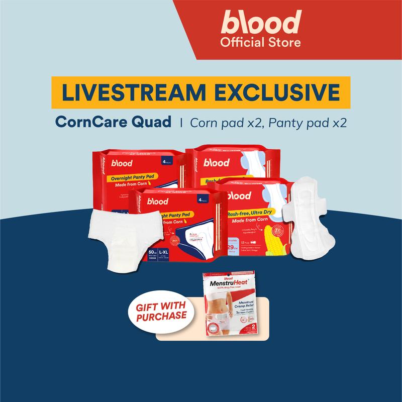 [Livestream Exclusive] Blood Corn Care Quad | Pad & Panty Pad - TikTok ...