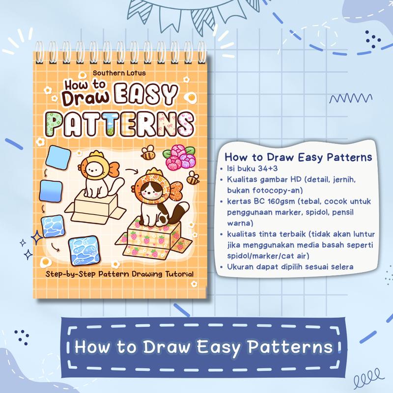 How To Draw Easy Pattern Step By Step Pattern Drawing Tutorial - Shop ...