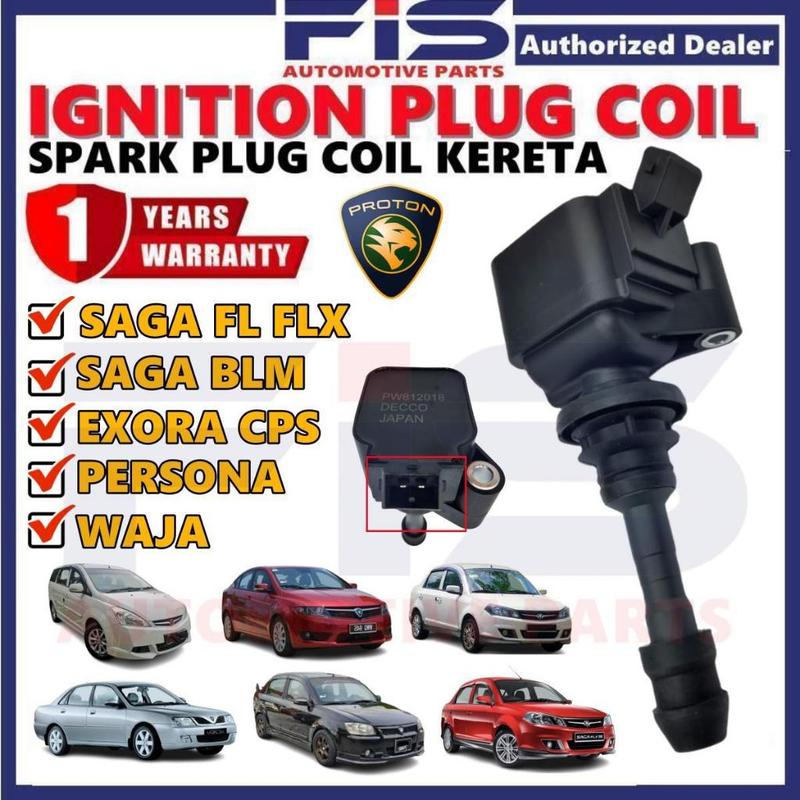 FIS Koil Plug Kereta Car Ignition Coil Plug Proton Waja Persona Saga FL ...