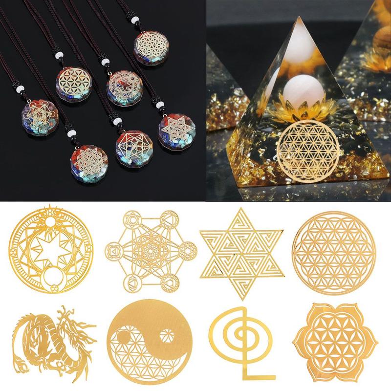 Material Epoxy Art Crafts Color Metal Copper Sticker Energy - TikTok ...