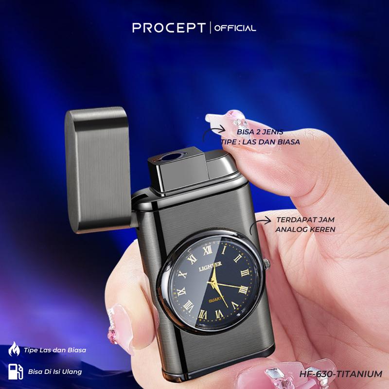Electric Lighter Pemantik Elektrik Las Dua Jenis Premium Dengan Jam ...