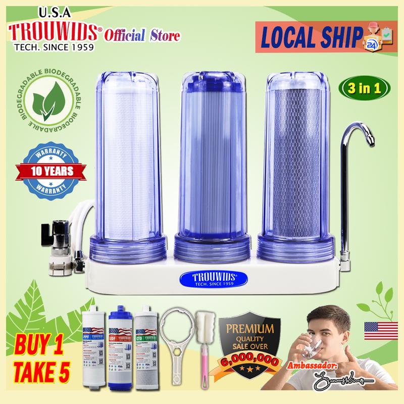 TROUWIDS Faucet Water Filter Water Purifier Complete Set Reverse ...