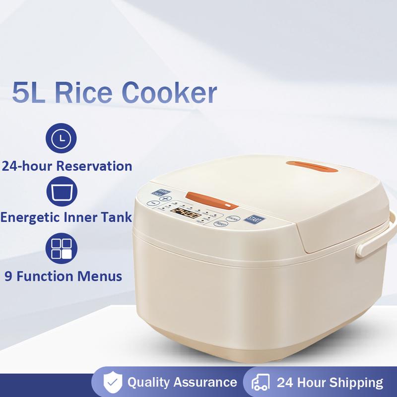 Rice Cooker Smart Square Rice Cooker 5L 900W 24 Hour Reservation ...