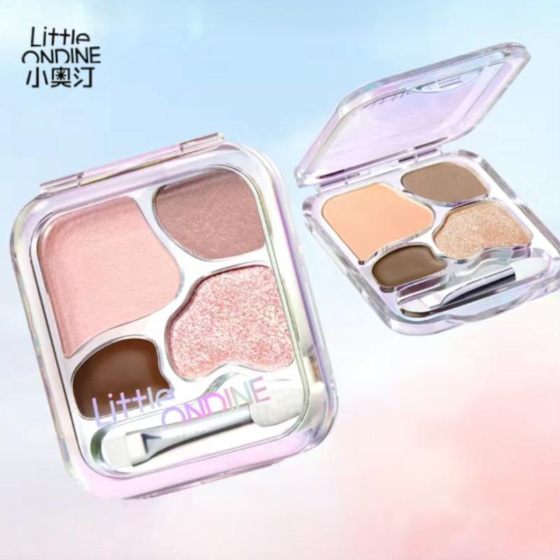 Little Ondine Eye Shadow Four-Color Brightening Powder Palette - TikTok ...