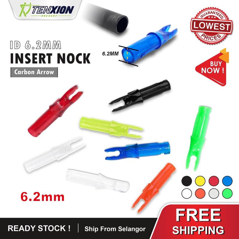 1PC TenXion Archery Arrow Plastic Insert Nock ID 6.2mm Arrow - TikTok ...