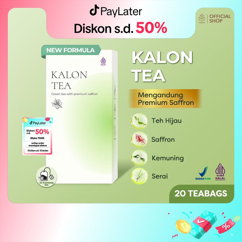 [BNPL SKU] Kalon Teh Hijau Greentea Premium Saffron BPOM & Halal MUI ...