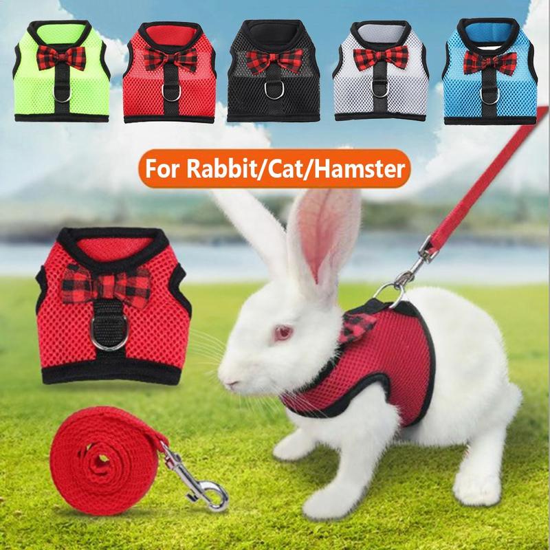 Guinea Pig Pet Lead Small Animals Harness Bunny Mesh Chest Hamster ...