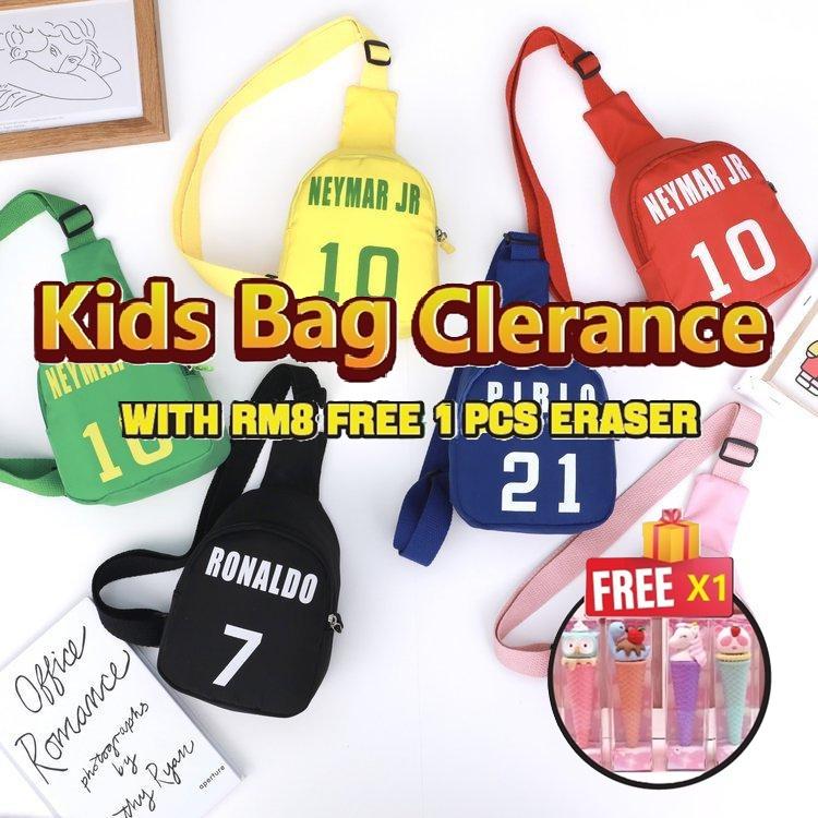 Football Chest Bag Sling Bags Kids Bag Beg Budak Lelaki Beg Budak ...