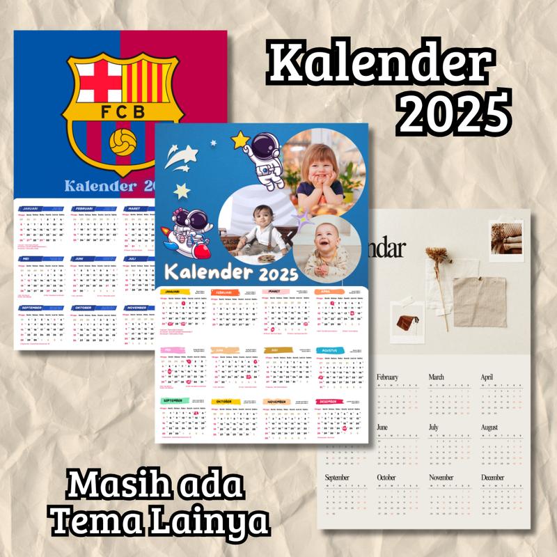 HARITA-Kalender DINDING 2025 COSTUM BISA PAKAI FOTO Kalender - Shop ...