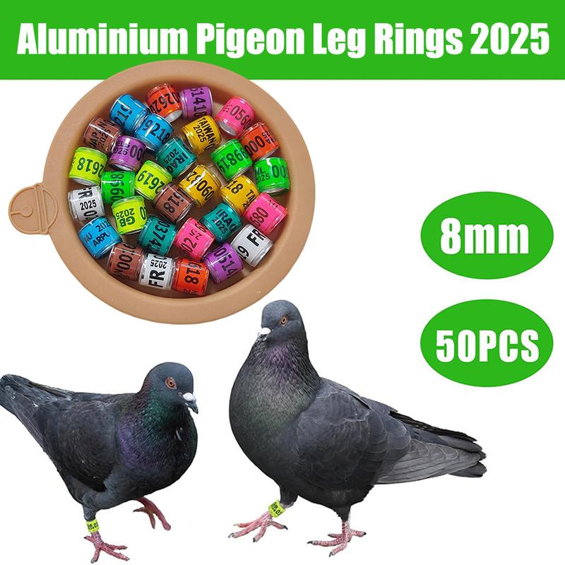 CS 10/50Pcs Pigeons Foot Ring 8x11mm Parrots Leg Rings Birds - TikTok ...