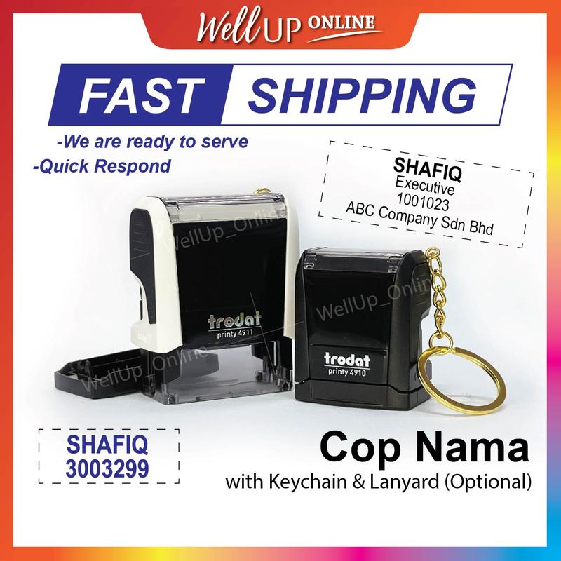 Cop Nama Kecil Cop Nama Jururawat Cop Keychain Pocket 4910 / - TikTok ...