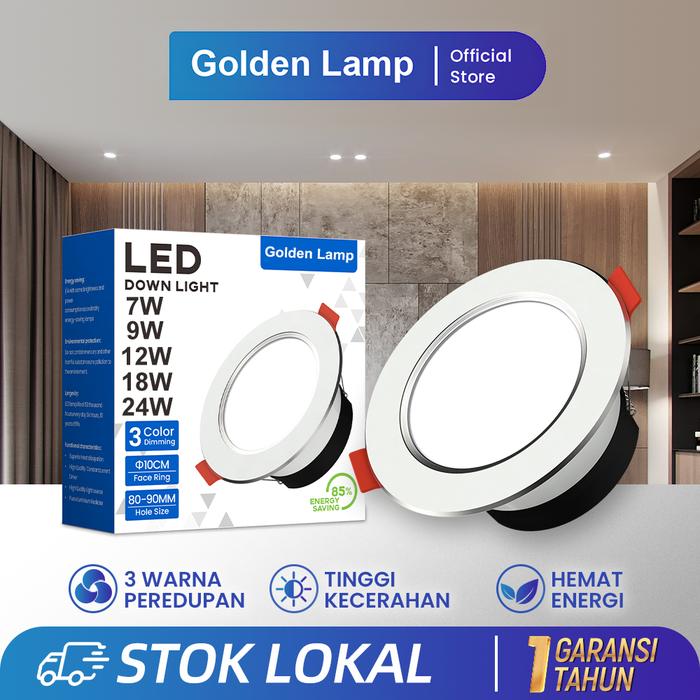 Promo Lampu Downlight LED Tahan Air - Untuk Kamar Mandi & Dapur - Tipis ...