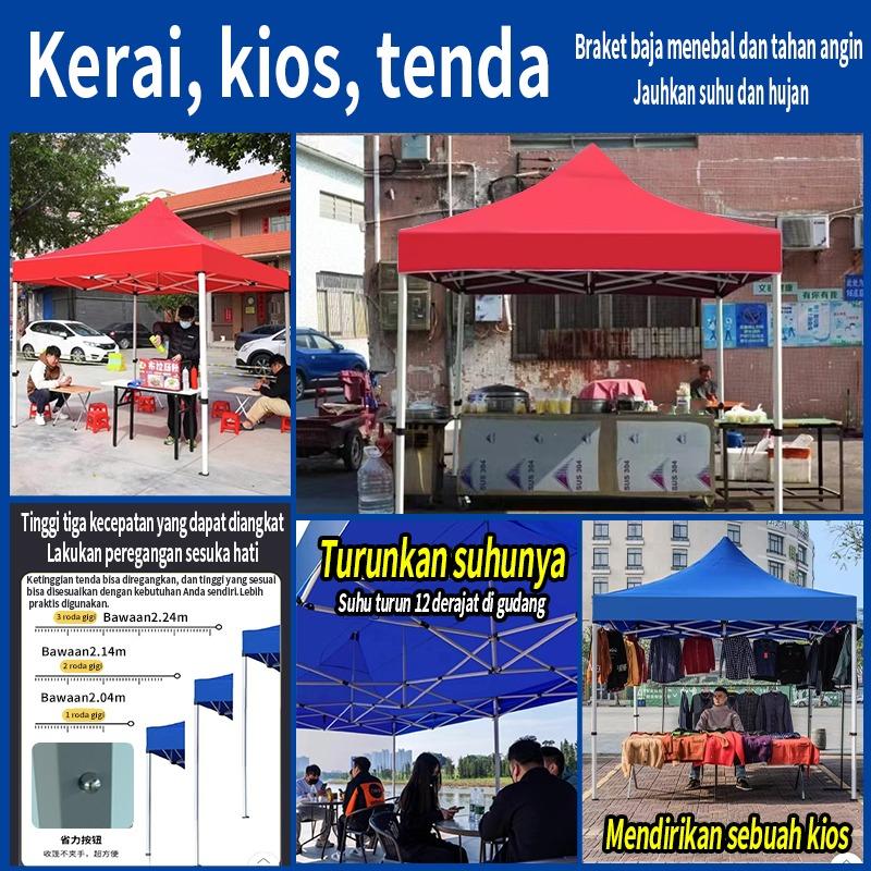 Tenda lipat besi tenda lipat2x2 full set alat outdoor, tenda - Shop ...