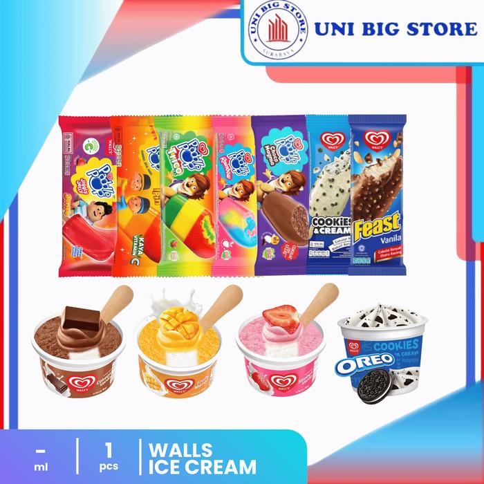 Jual WALLS Wall's Ice Cream Feast Populaire Paddle Pop All Varian 45 ...