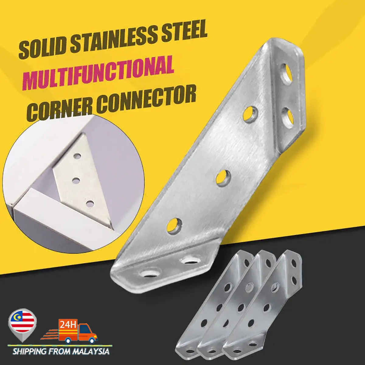 DIY 25mm X25mm X 30mm Furniture Angle Bracket L Bracket Corner diy-25mm-x25mm-x-30mm-furniture-angle-bracket-l-bracket-corner