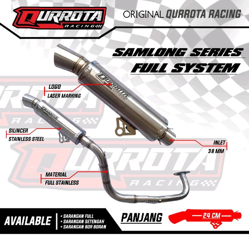 knalpot samlong inlet 38 original QURROTTA racing vario bea - Shop ...