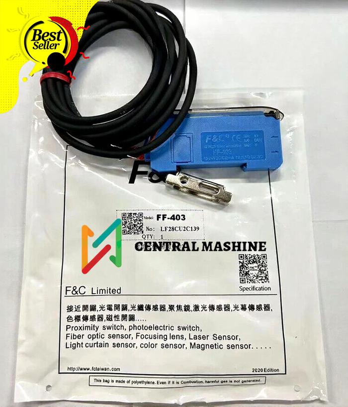 Jual F&C FF-403 Fiber Sensor Amplifier Unit NPN/PNP Dual Output Digital ...
