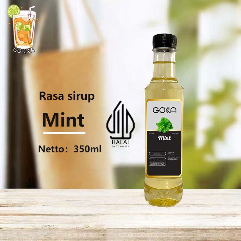 GOKKA Sirup Mint Rasa Minuman 350ml Halal Certified Sirup Mint - Shop ...