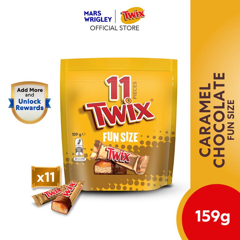 Twix Caramel Chocolate Funsize 159G - TikTok Shop Singapore